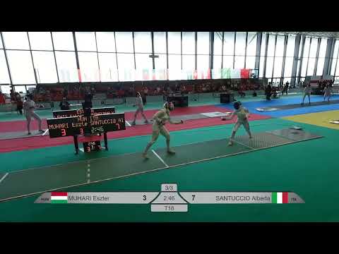 Euro Champs 2025 SWE - L16 - Eszter Muhari HUN v Alberta Santuccio ITA