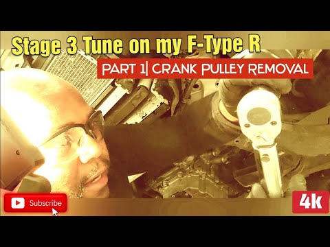 F-Type Stage 3 Velocity AP tune | Pt. 1 Crank Pulley Removal