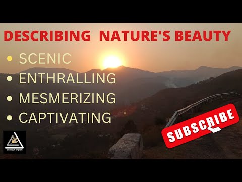 WORDS TO DESCRIBE NATURE'S BEAUTY | SYNONYMS | ADJECTIVES