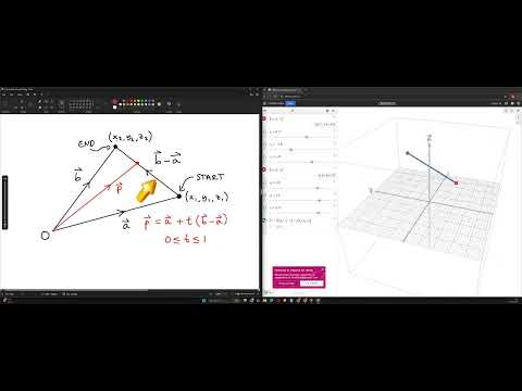 Vectors: How to Quickly Generate a Line Between Two Points on Desmos 3D