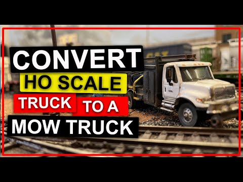 Convert HO Scale Truck to a MOW Truck / HO Scale Utility Truck / Modifying Scale Model Cars