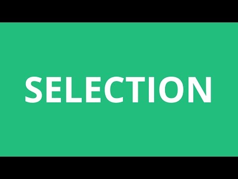 How To Pronounce Selection - Pronunciation Academy