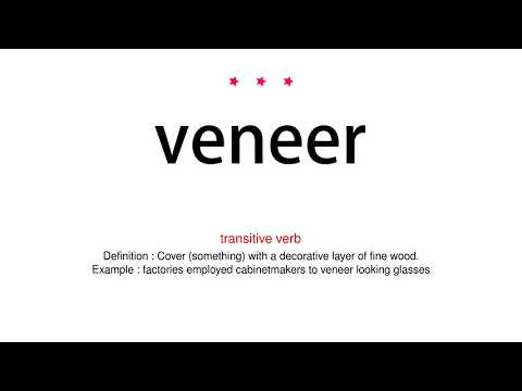 How to pronounce veneer - Vocab Today
