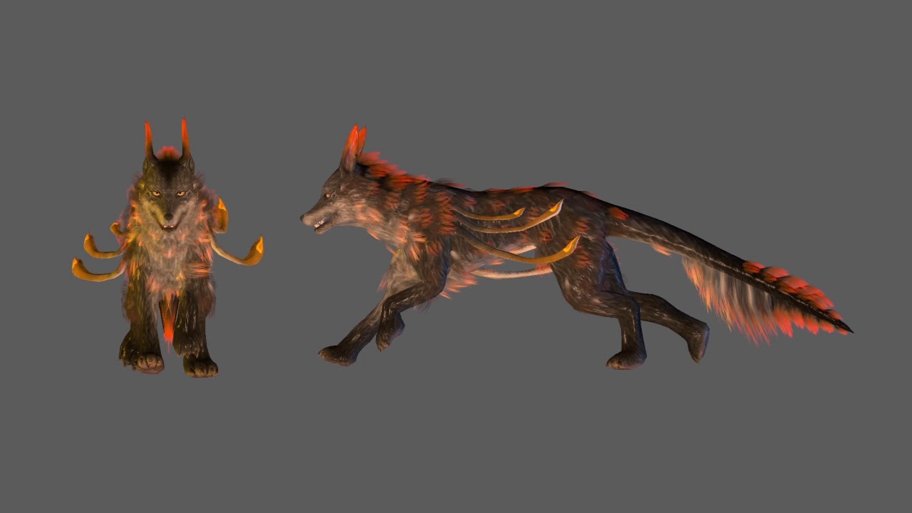 Fire Wolf run cycle