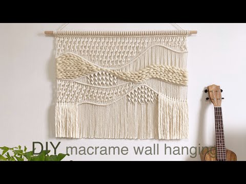 DIY | macrame weaving wall hanging | ๋งํฌ๋ผ๋ฉ ์๋น ์ ํ์