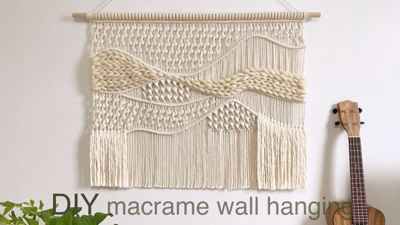 DIY | macrame weaving wall hanging