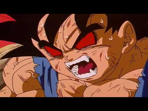 Dragon Ball GT - Goku se Transforma num macaco gigante oozaru Dourado para derrotar Baby (Dublado)