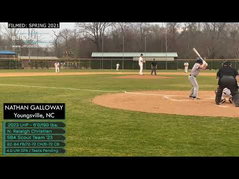Nathan Galloway (2023 LHP) *Bullpen/Radar/Game* / Youngsville, NC / Showcase Baseball Academy