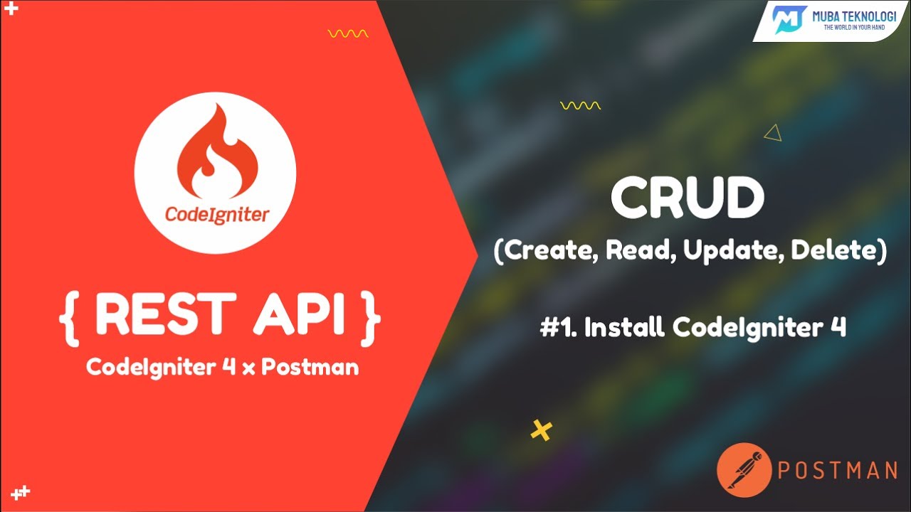 Tutorial CRUD REST API CodeIgniter 4 Postman #1. Install CodeIgniter 4