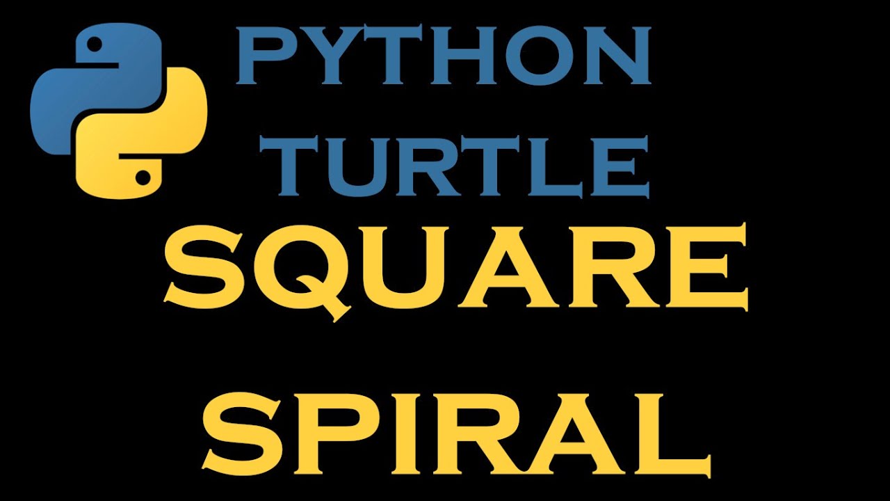 Python Turtle Tutorials 1 # Draw Square Spiral