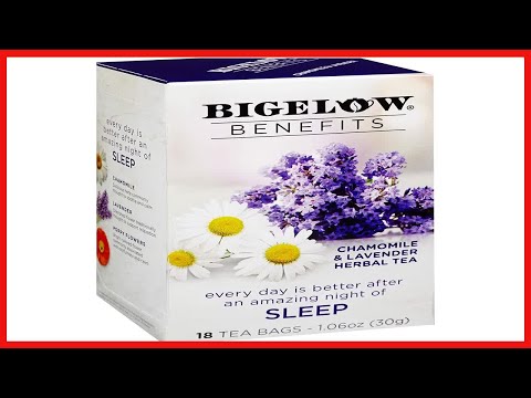 Great product - Bigelow Benefits Sleep Chamomile Lavender Herbal Tea, Caffeine Free, 18 Count (Pack