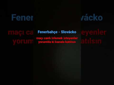 Fenerbahçe - Slovacko Canlı izle, Canlı maç izle, exxen spor izle, exxen izle