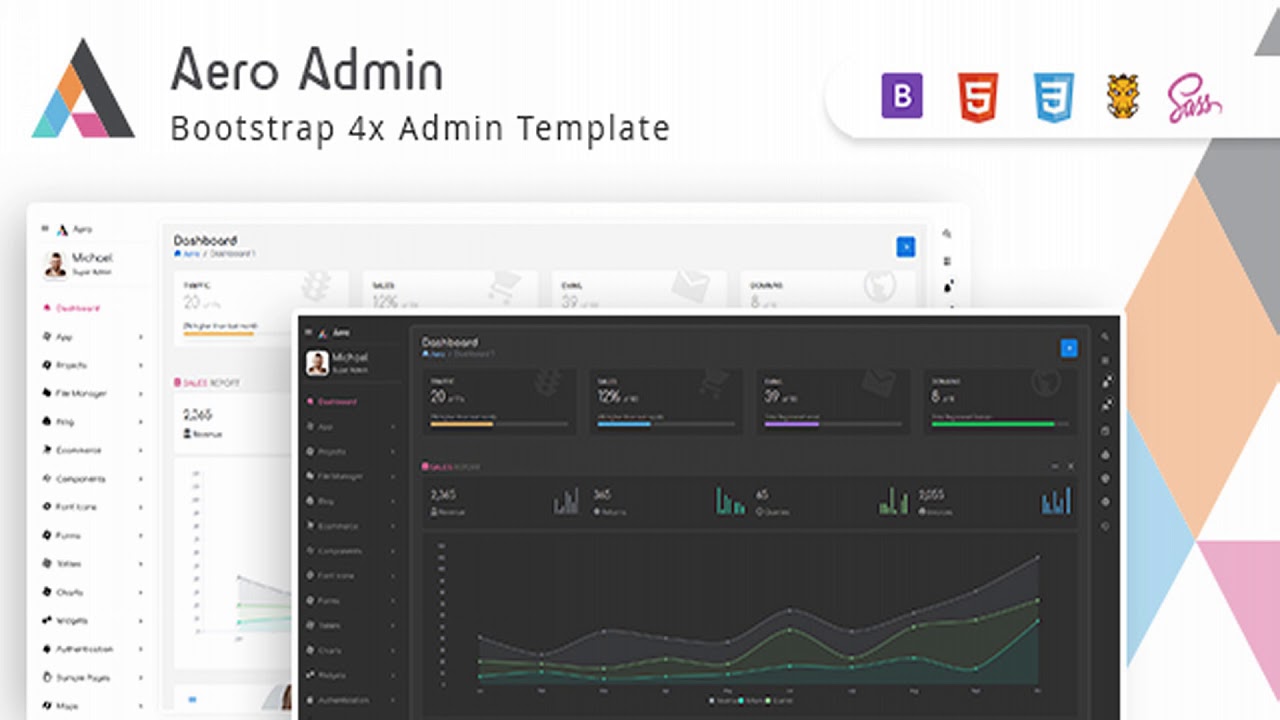Aero - Bootstrap 4x Admin Template | Themeforest Website Templates and Themes