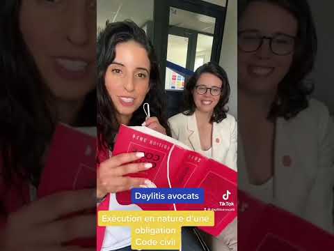 Exécution en nature d'une obligation Code civil - Daylitis Avocats