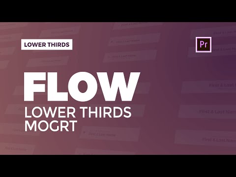 Flow - Lower Thirds Premiere Pro MOGRT