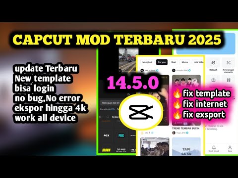 Fix no internet!! Capcut mod apk pro latest 2025 | Capcut version 14.5.0 | Capcut tutorial