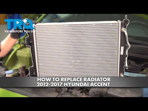 How to Replace Radiator 2012-2017 Hyundai Accent
