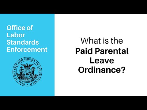 Paid Parental Leave Ordinance