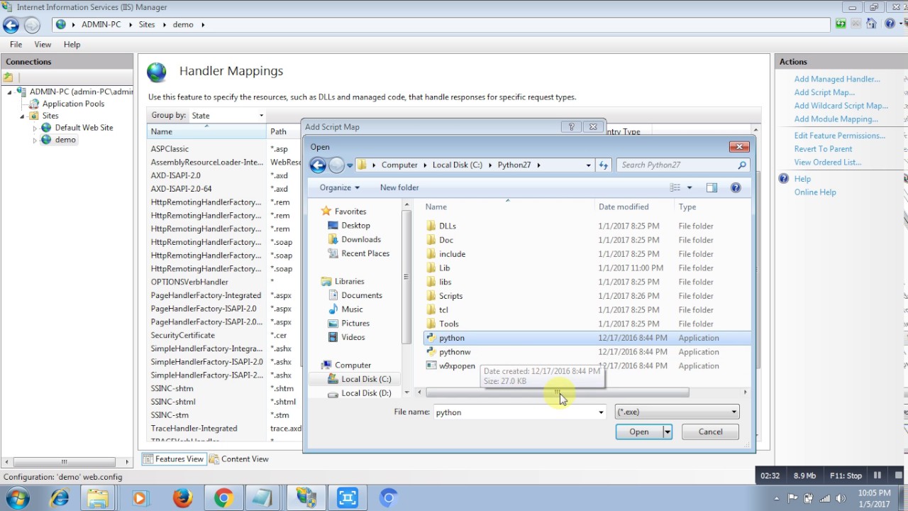 Configure Python on IIS