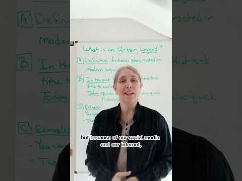 What is an Urban Legend? Improve Your English Conversation and Writing Tips #shorts