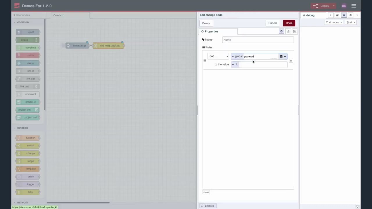 Persistent Context Storage for Node-RED