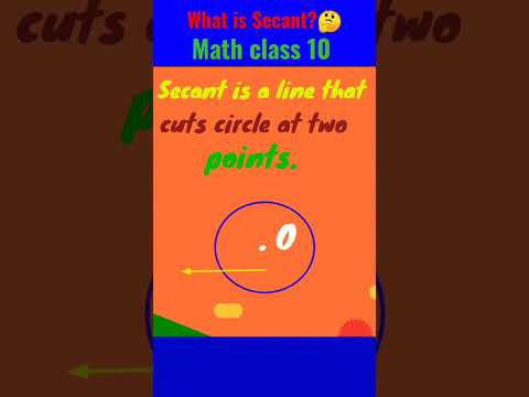 What is secant? 🤔😎 #mathshorts #youtubeshorts #ytshort #shorts #short