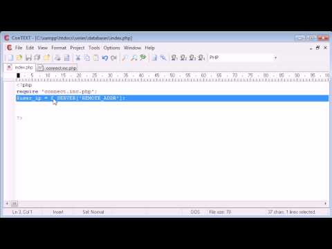 Learn Beginner PHP Tutorial 123 Creating a Database Hit Counter Part 1 - Mind Luster
