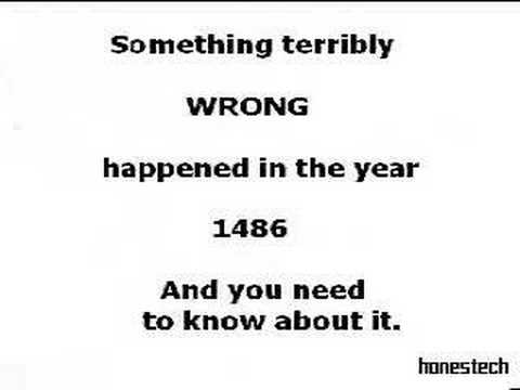 You won't believe what happened in the year 1486 ! ! !