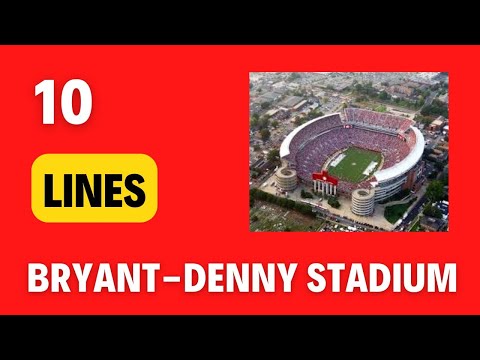 10 line Essay on Bryant Denny Stadium I What are some fun facts about Bryant Denny stadium?