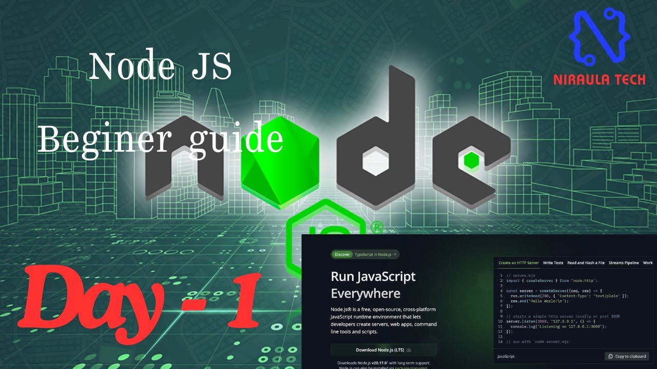 How to Install Node.js on Windows, macOS & Linux | Beginner’s Guide | Niraula Tech