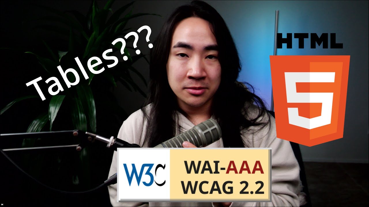 Accessible WCAG 2.2 Compliant HTML5 Tables