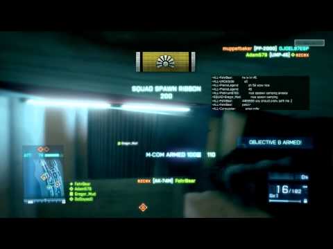 BF3 Beta Gameplay 46-19 7500+ Score
