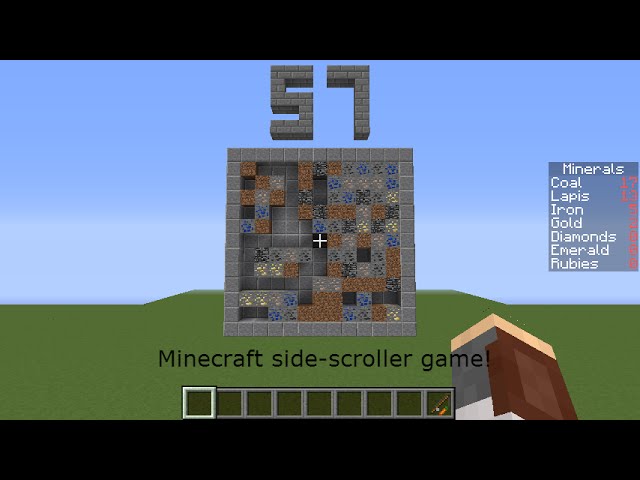Minecraft Redstone Side-Scroller Game! Minecraft Map