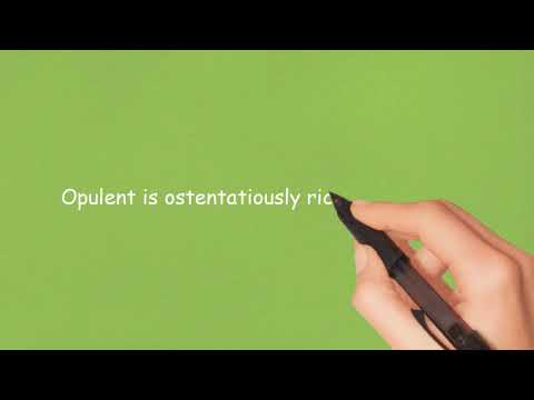 How to pronounce opulent | Usage of word #opulent | American Accent