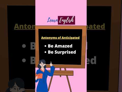 Antonyms of Anticipated? | Anticipated का Antonyms? #shorts #learnenglishmeaning #antonyms