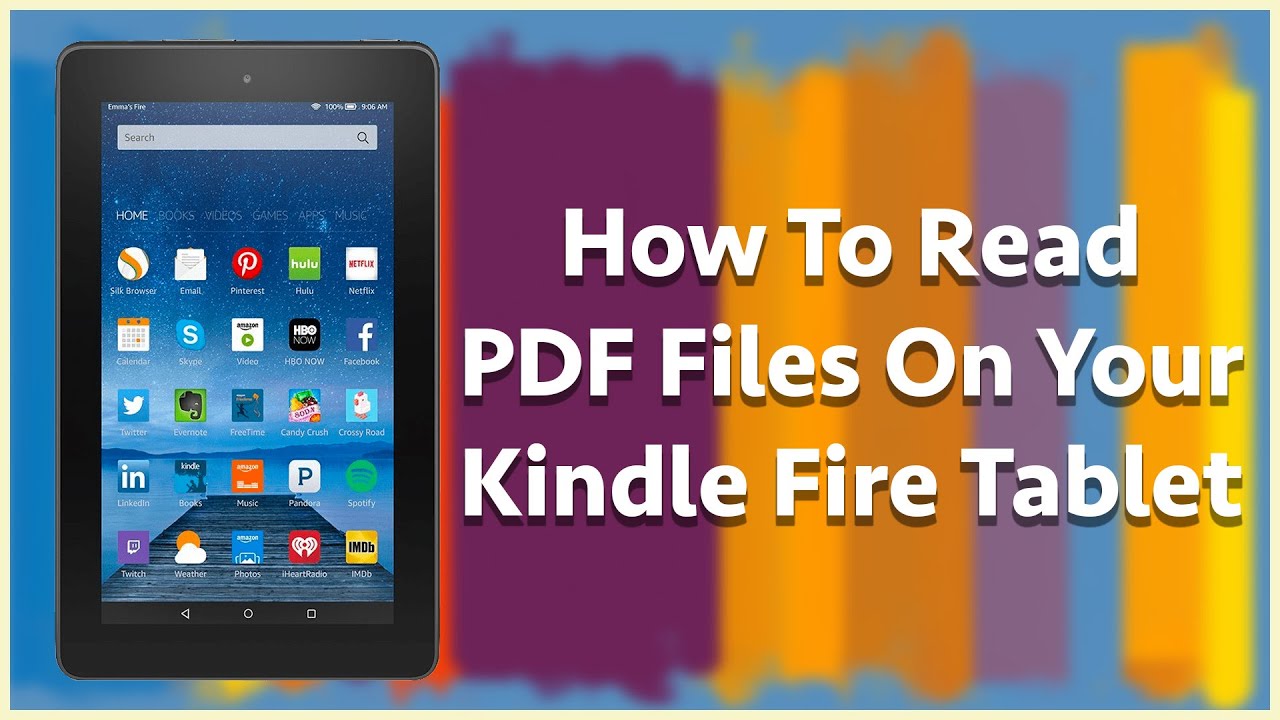 How To Put PDF Files On Your Kindle Fire - Also DOC, DOCX & EPUB Files