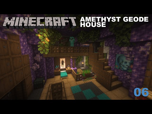 Amethyst Geode House - Creative Build Series Minecraft Map