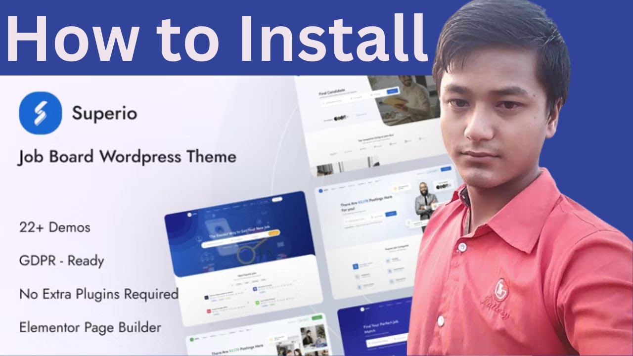 How to Install Superio – Job Board WordPress Theme