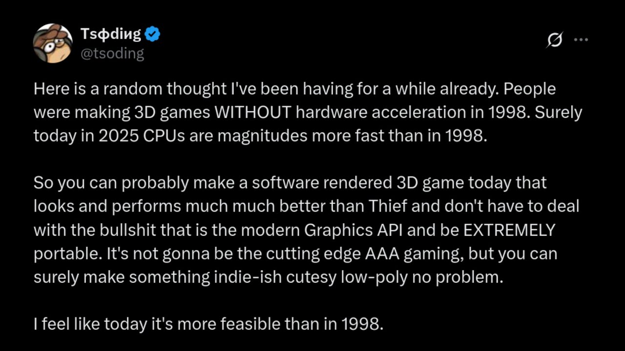 3D Software Rendering in 2025