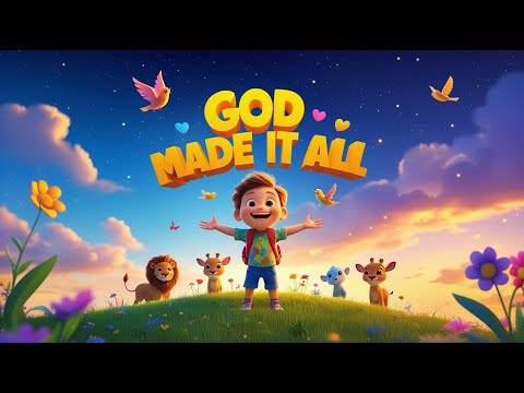 God Made It All (New Animated Version) | Little Harmony Club | Bible Songs for Kids