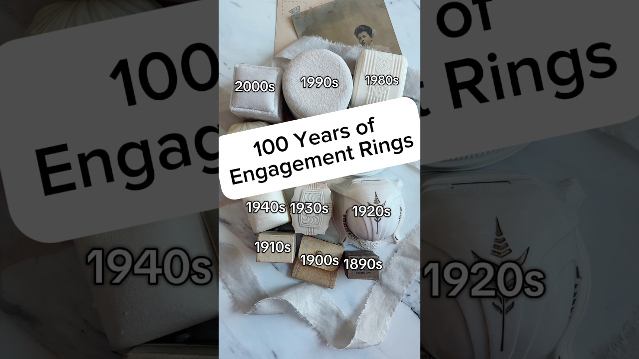 An engagement ring for every decade - which era did it best? #mjvjewelry #vintagejewelry