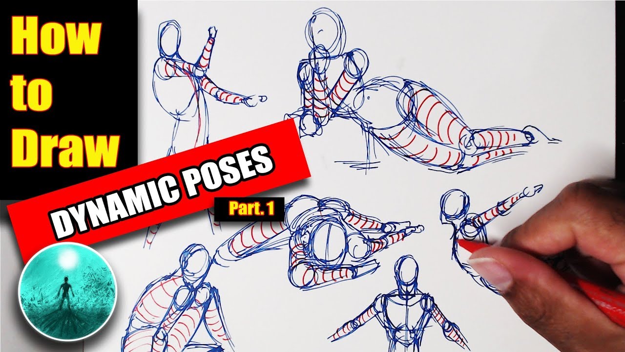 How to draw Dynamic Poses: Step by Step Easy