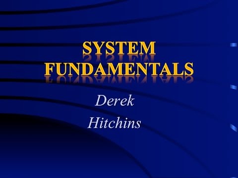 Systems & Systems Engineering—System Fundamentals