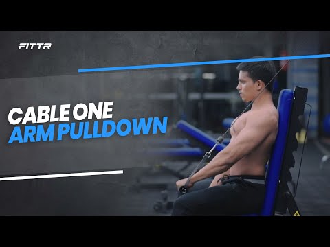 How To Do Cable One Arm Pulldown | Exercise Video