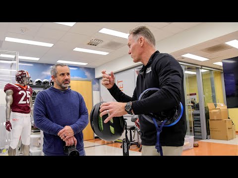 YouTuber behind Berm Peak visits Virginia Tech Helmet Lab