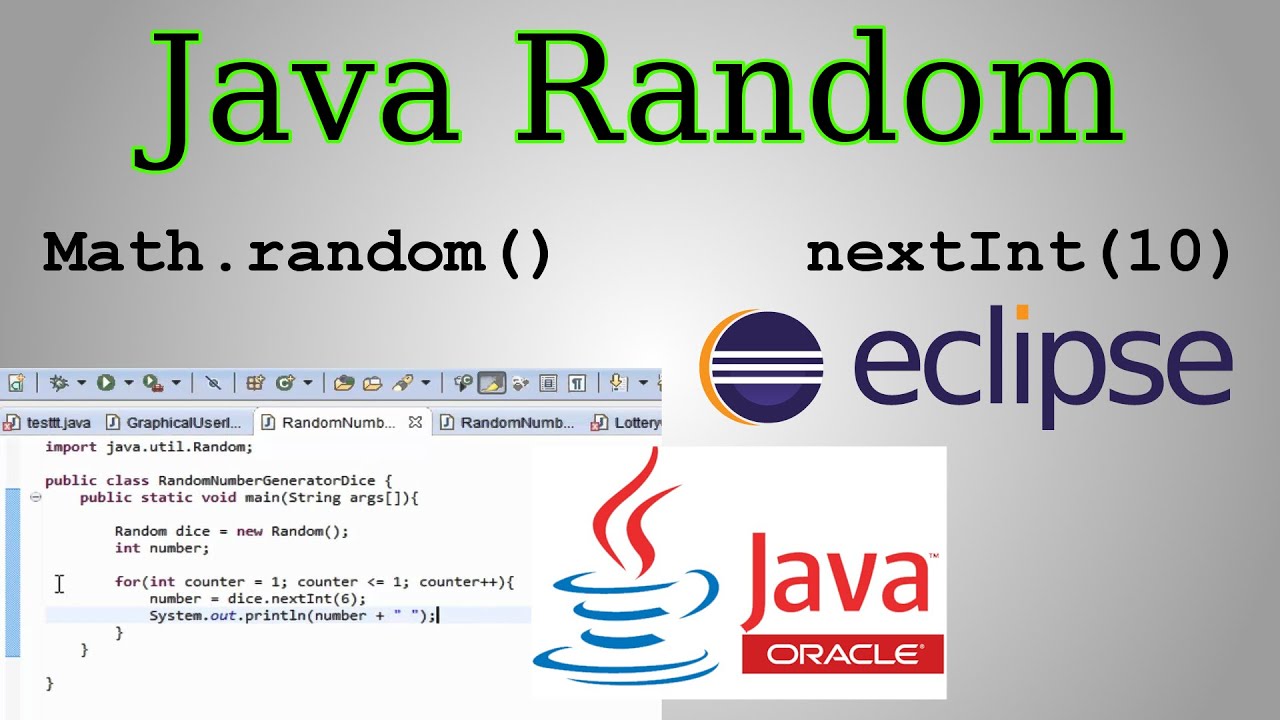 Java Random Tutorial (Math.random() vs Random Class nextInt() nextDouble() )