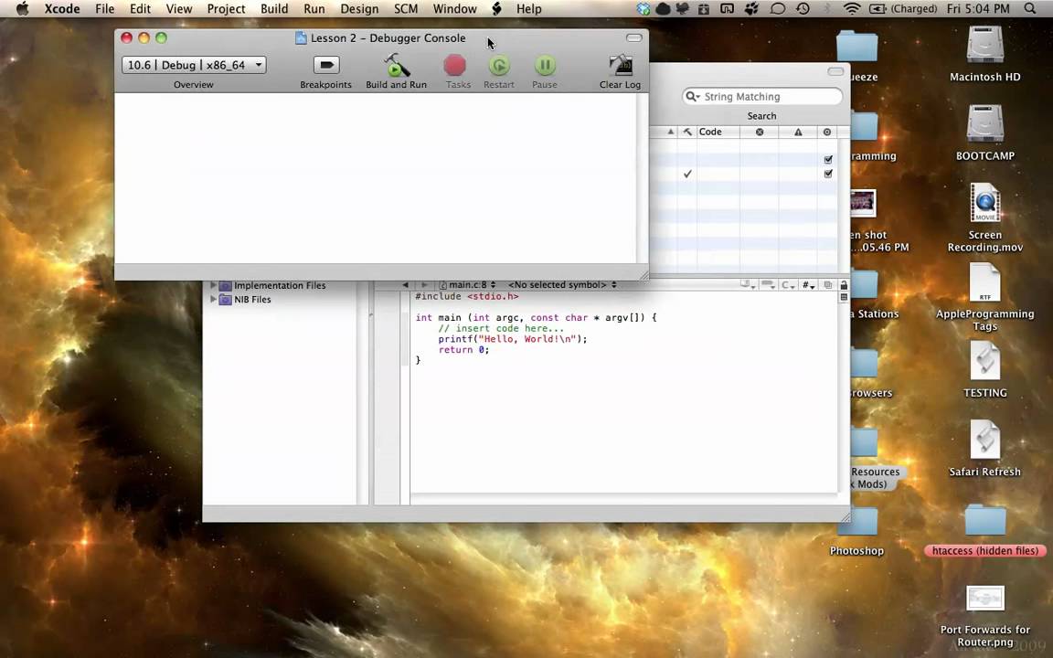 C Programming on the Mac L2 - Using Xcode