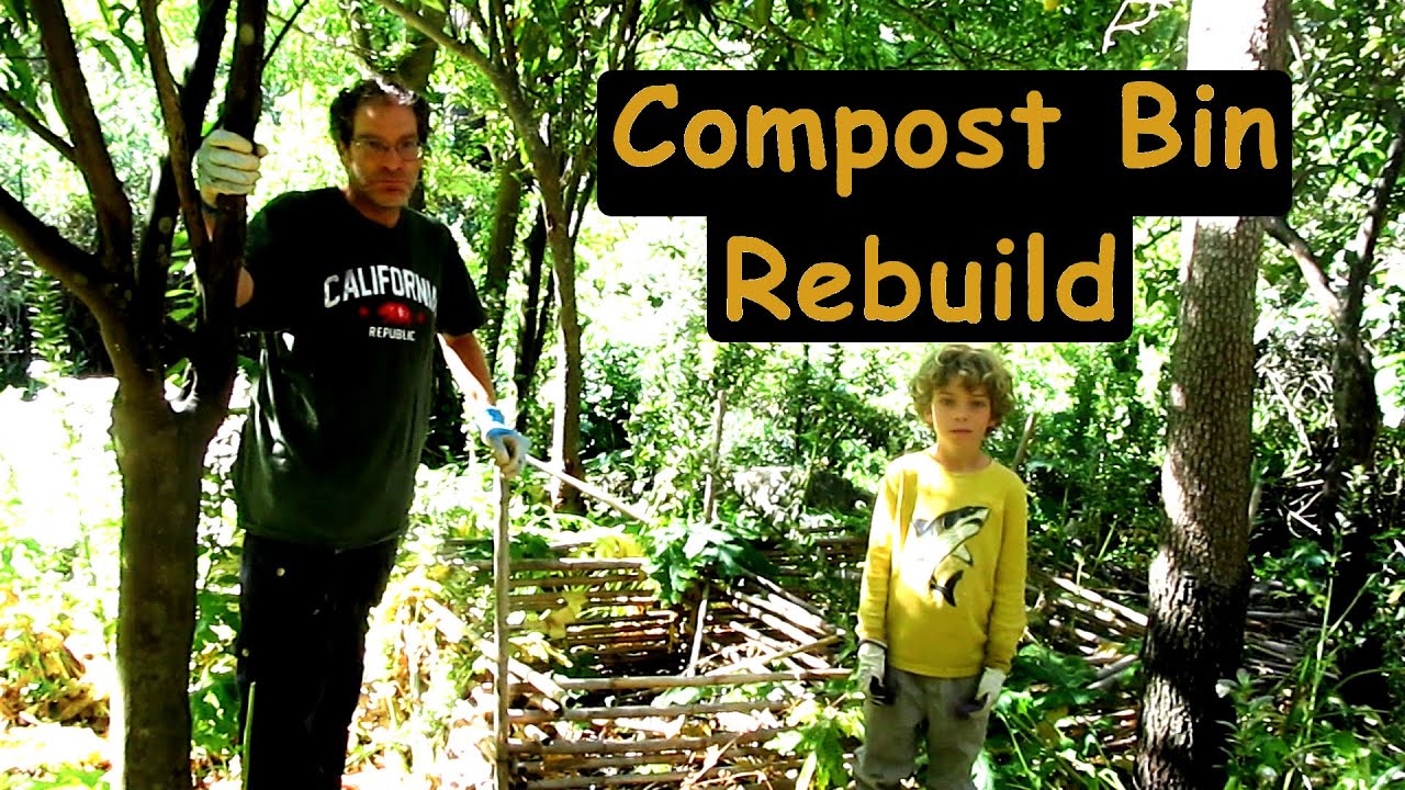 SIMPLE, ONE RULE, COMPOST Bin Rebuild, in Sicily.