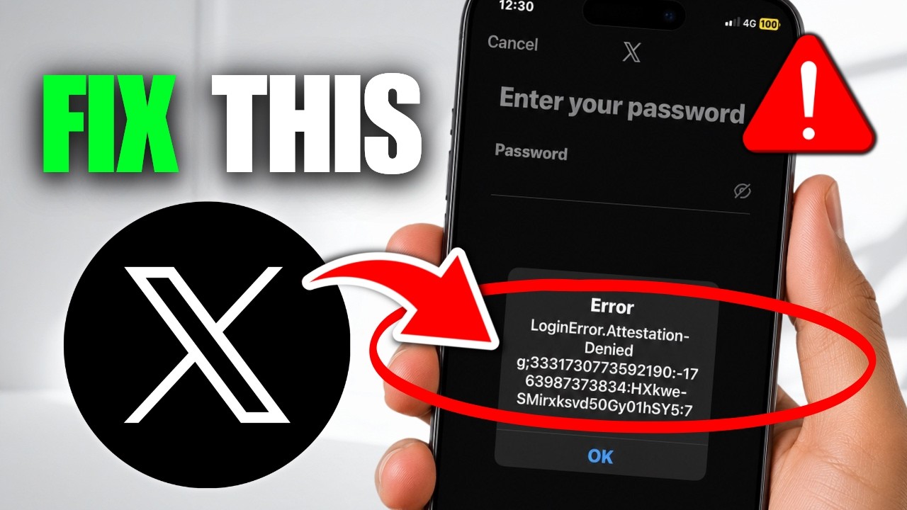 How To Fix Error Attestation Denied On Twitter Login (X)