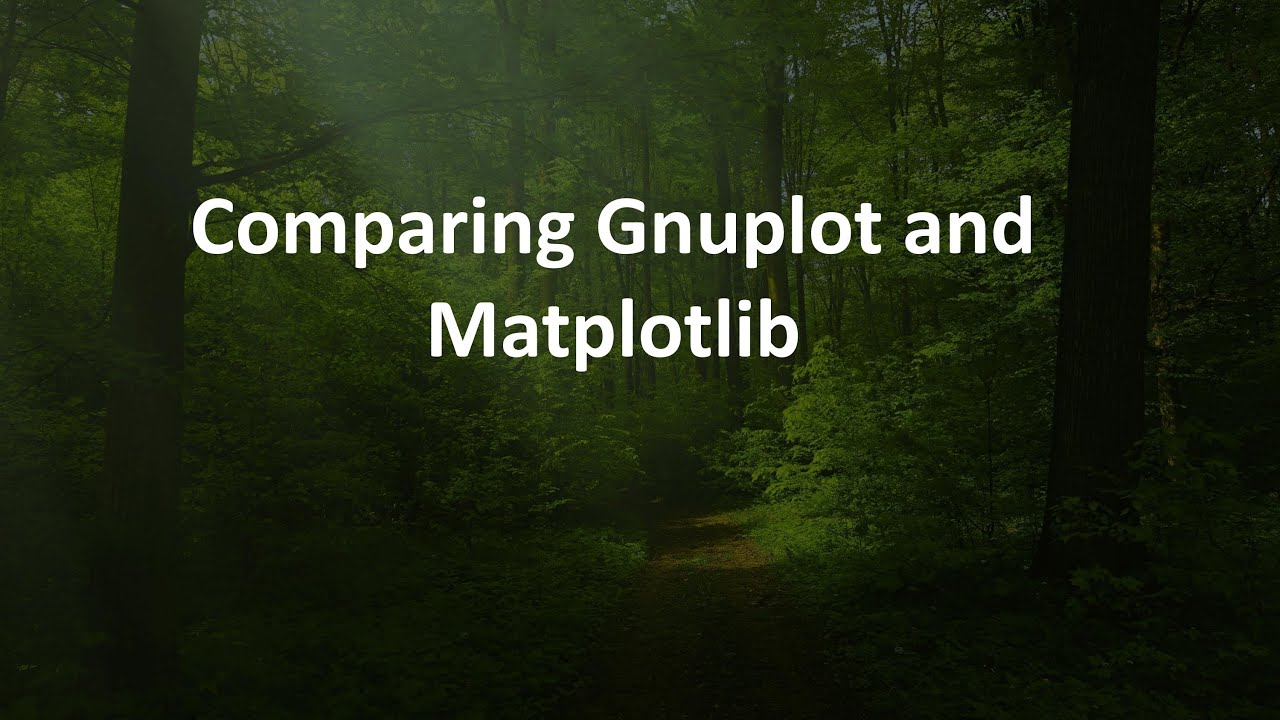 Comparing Gnuplot and Matplotlib